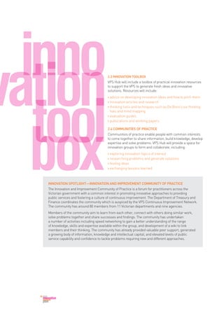 the Victorian Public Service Innovation Action Plan | PDF