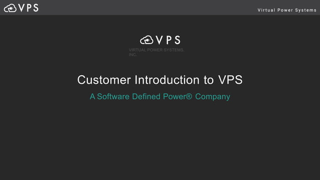 Virtual Power Systems - Intelligent Control of Energy (ICE) and ...