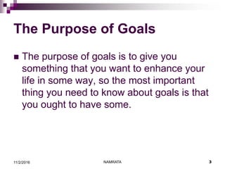 Goal setting | PPTX