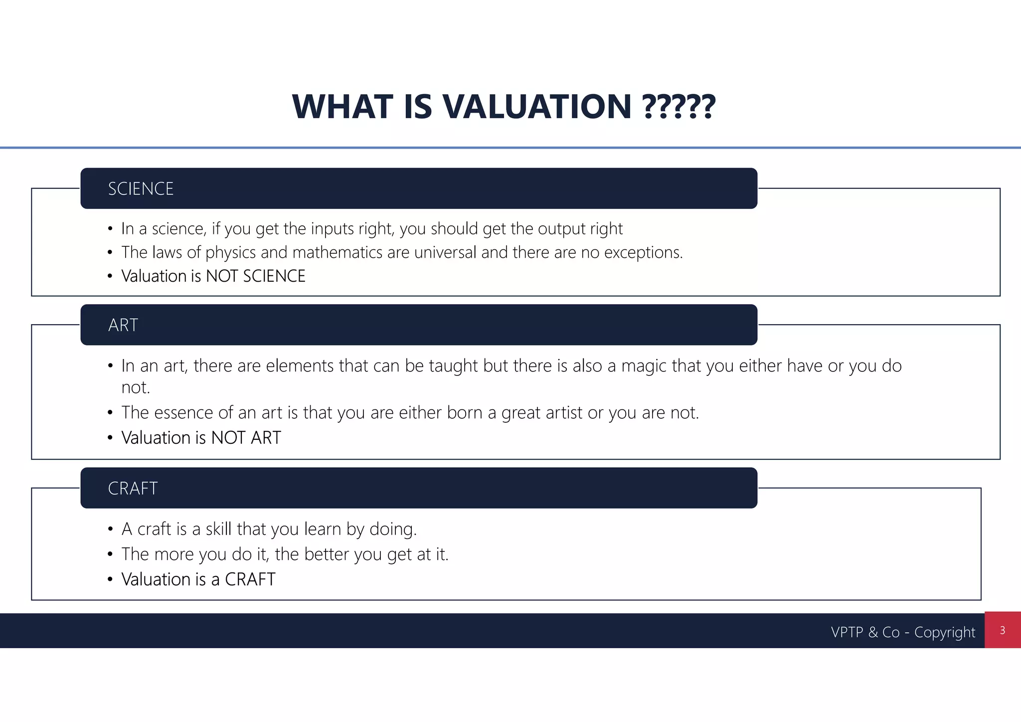 Valuation - An Overview - Session 1 | PPT
