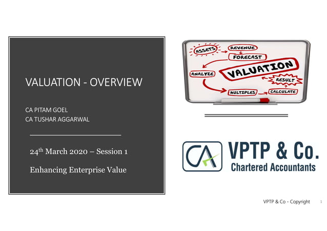 Valuation - An Overview - Session 1 | PPT
