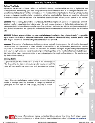 40 x 40 Pole Tent Installation Instructions | PDF