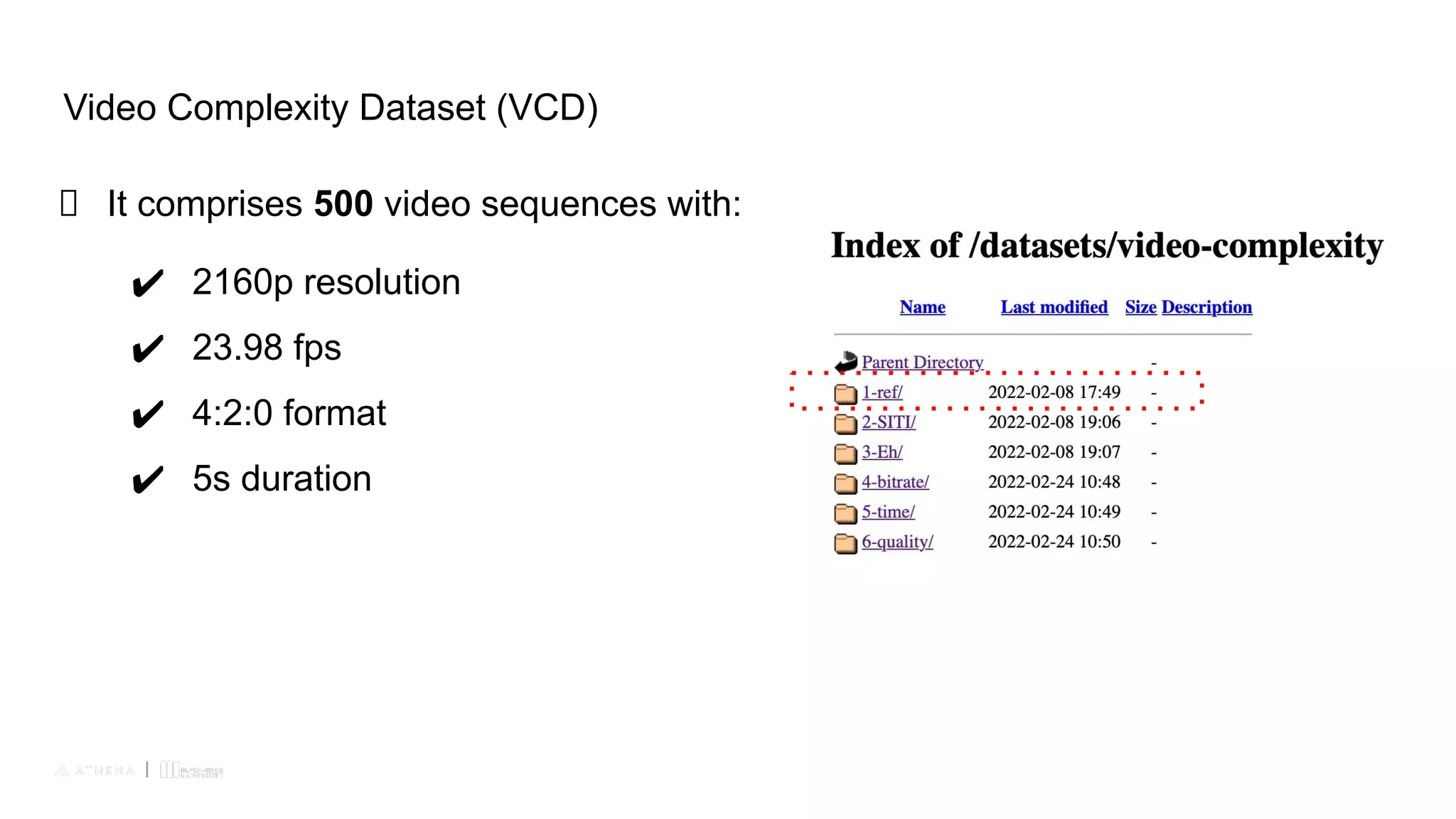Video Complexity Dataset (VCD).pdf | Video Software | Computer Software and Applications