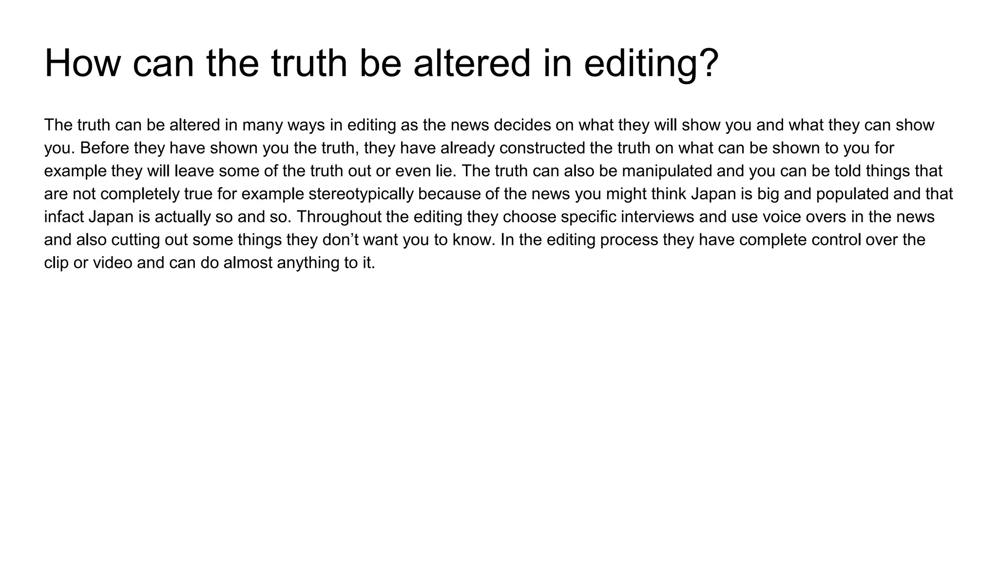 Factual programme review | PPTX