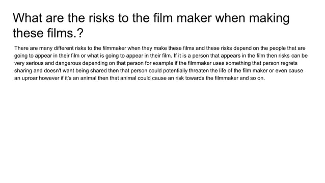 Factual programme review | PPTX