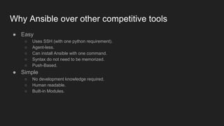 Introduction to Ansible - (dev ops for people who hate devops) | PPT