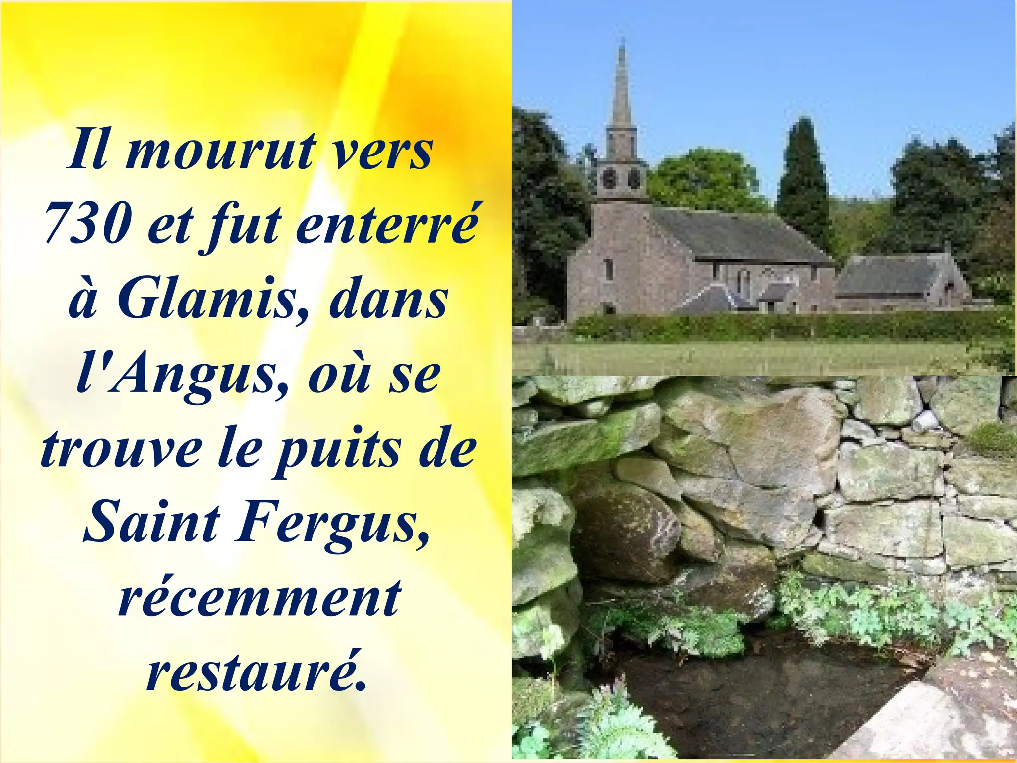 Évêque et missionnaire Saint Fergus en Écosse.pptx