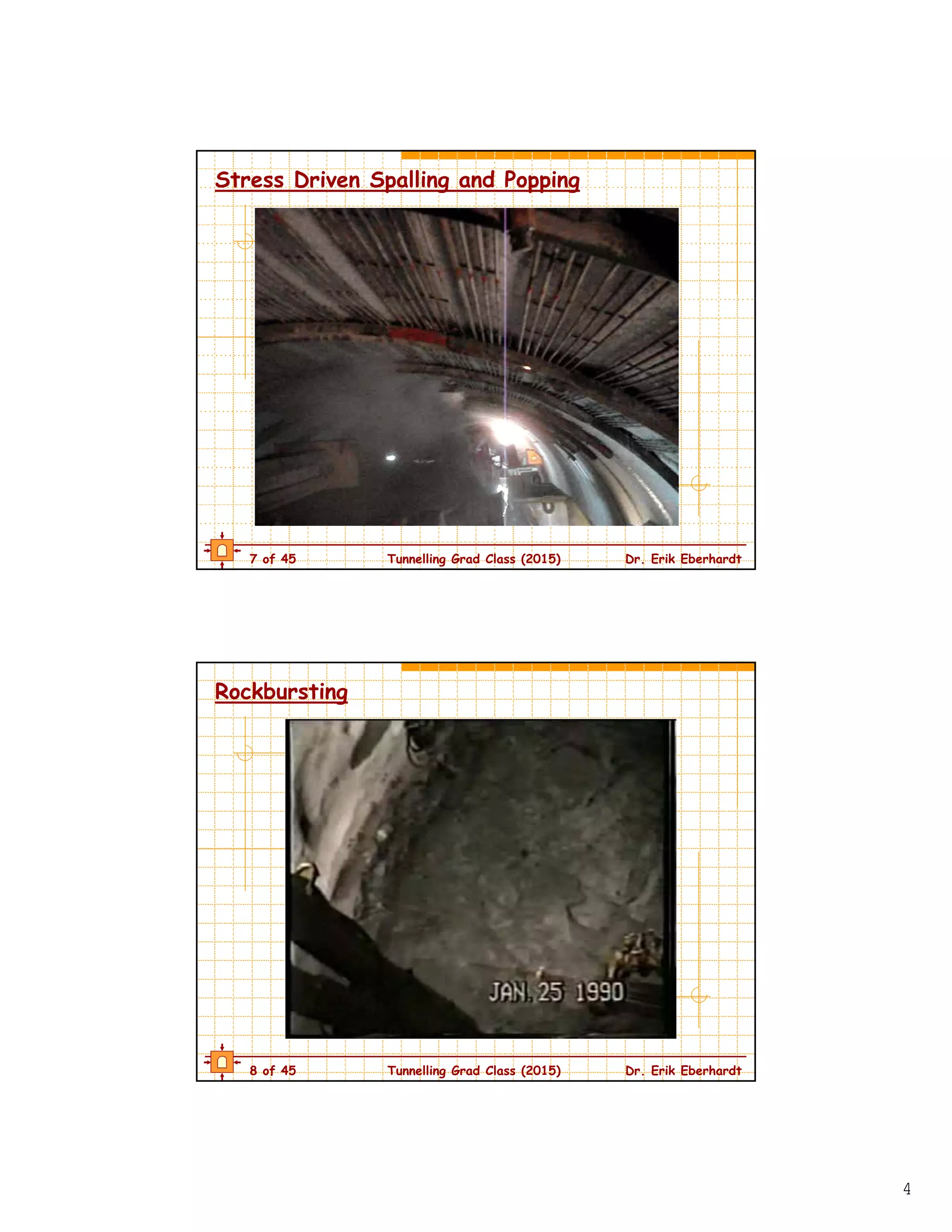 Tunnelling & underground design (Topic7-brittle failure) | PDF