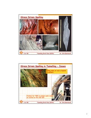 Tunnelling & underground design (Topic7-brittle failure) | PDF