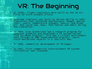 Virtual Reality | PPT