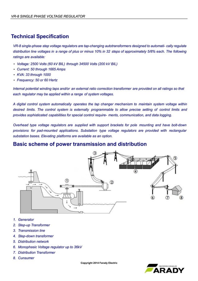 VR-8 step voltage regulator | PDF