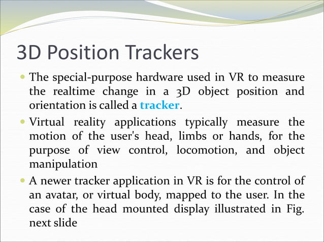 Introduction to Virtual Reality | PPT