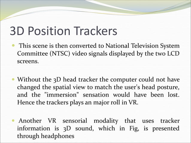 Introduction to Virtual Reality | PPT