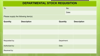Documents used in the purchasing of good and services | PPTX