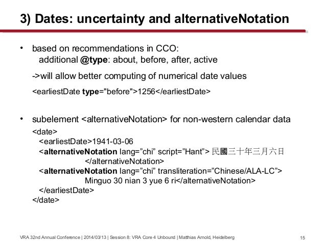 VRA Core 4 in Transcultural Studies - Adopting Core 4 XML in a DH Env…