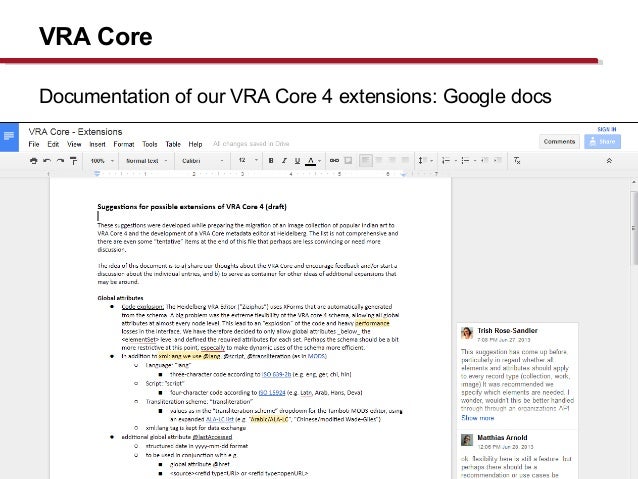 VRA Core 4 in Transcultural Studies - Adopting Core 4 XML in a DH Env…