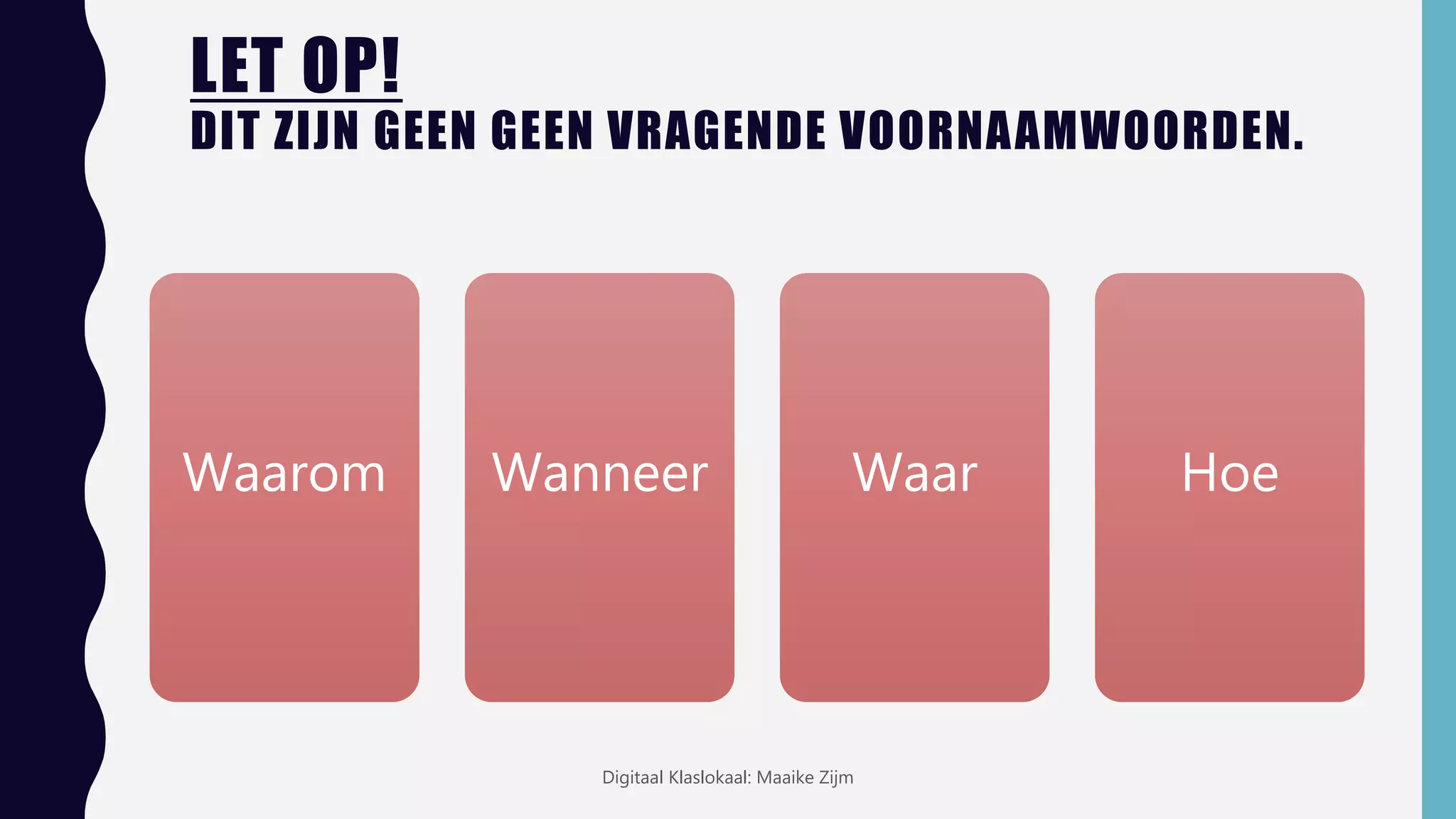 Vragend voornaamwoord | PPT