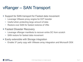 vRanger feature overview august 2012 - dell-maxwell | PPT