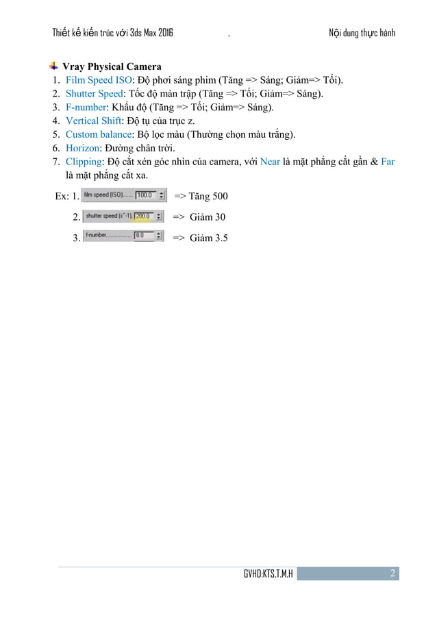 Vray physical camera | PDF