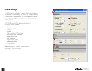 VRay for Rhino Primer | PDF
