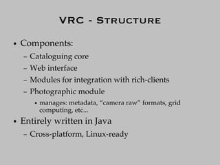 The VRC Project | PDF