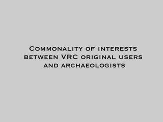 The VRC Project | PDF