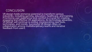 VR DESIGN presentation virtual reality design | PPTX