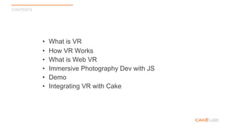 VR Development with JavaScript | PPTX | Virtual Reality | Technology ...
