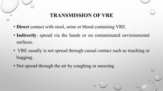 Vancomycin-Resistant Enterococci | PPTX