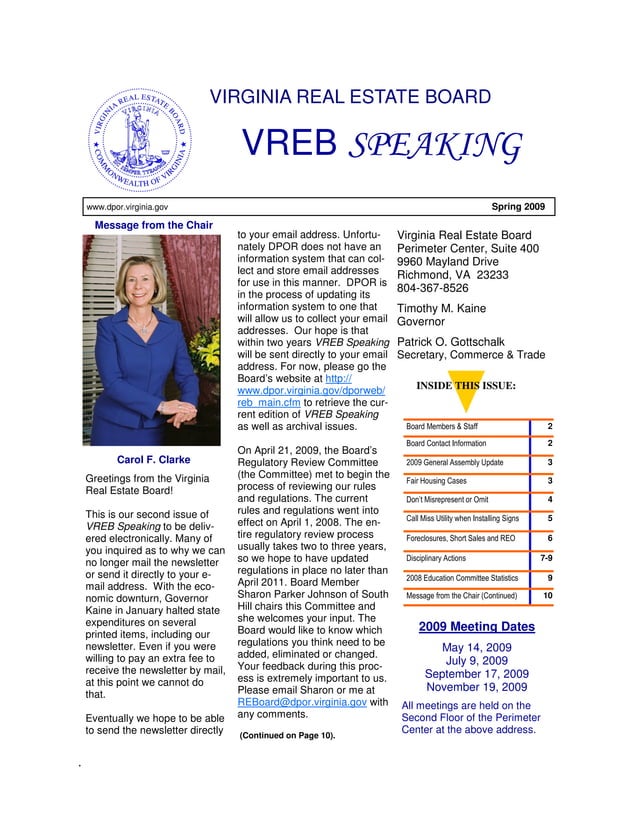 Vreb Speaking Spring 2009 Final | PDF