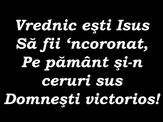 Vrednic esti isus | PPT
