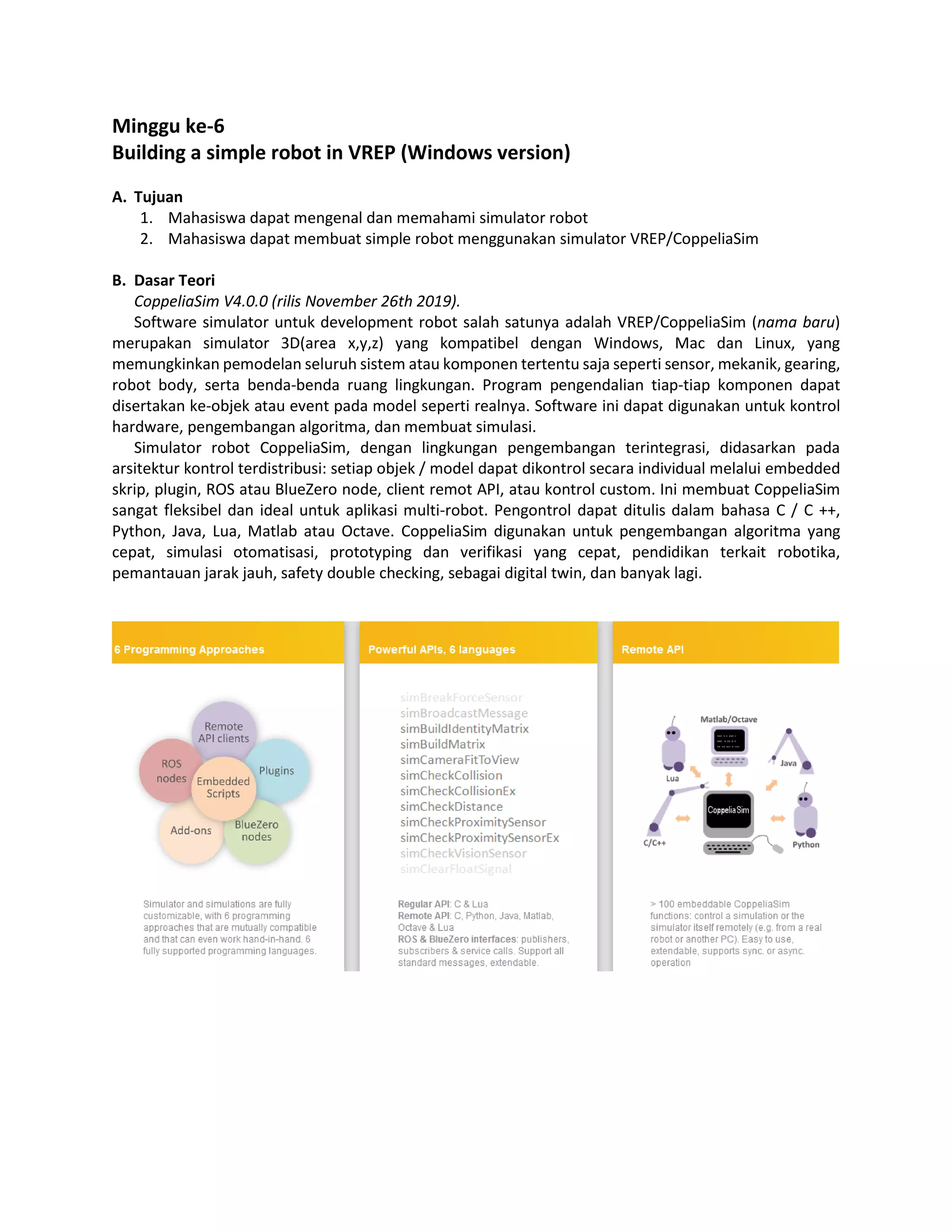 Building A Simple Robot in VREP | PDF