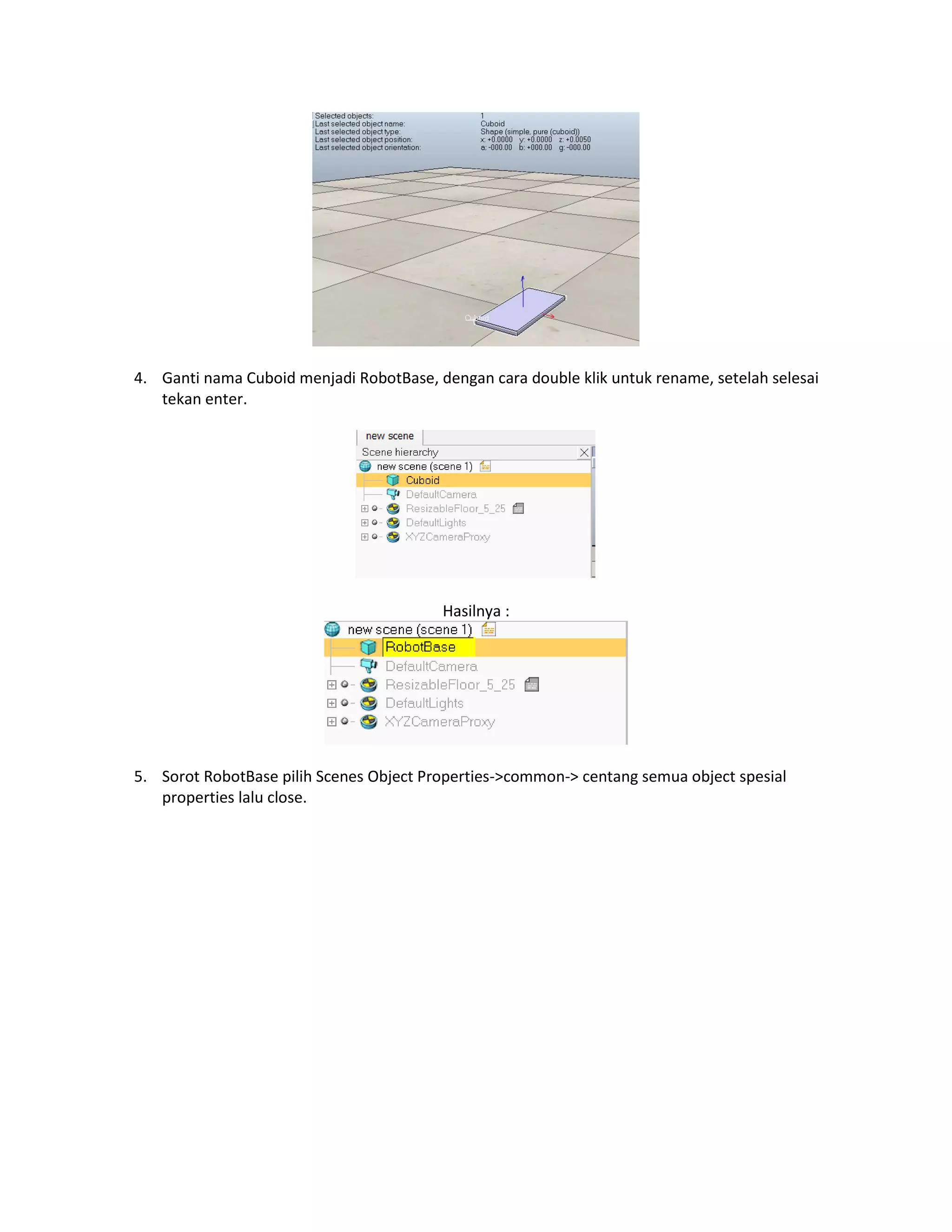 Building A Simple Robot in VREP | PDF