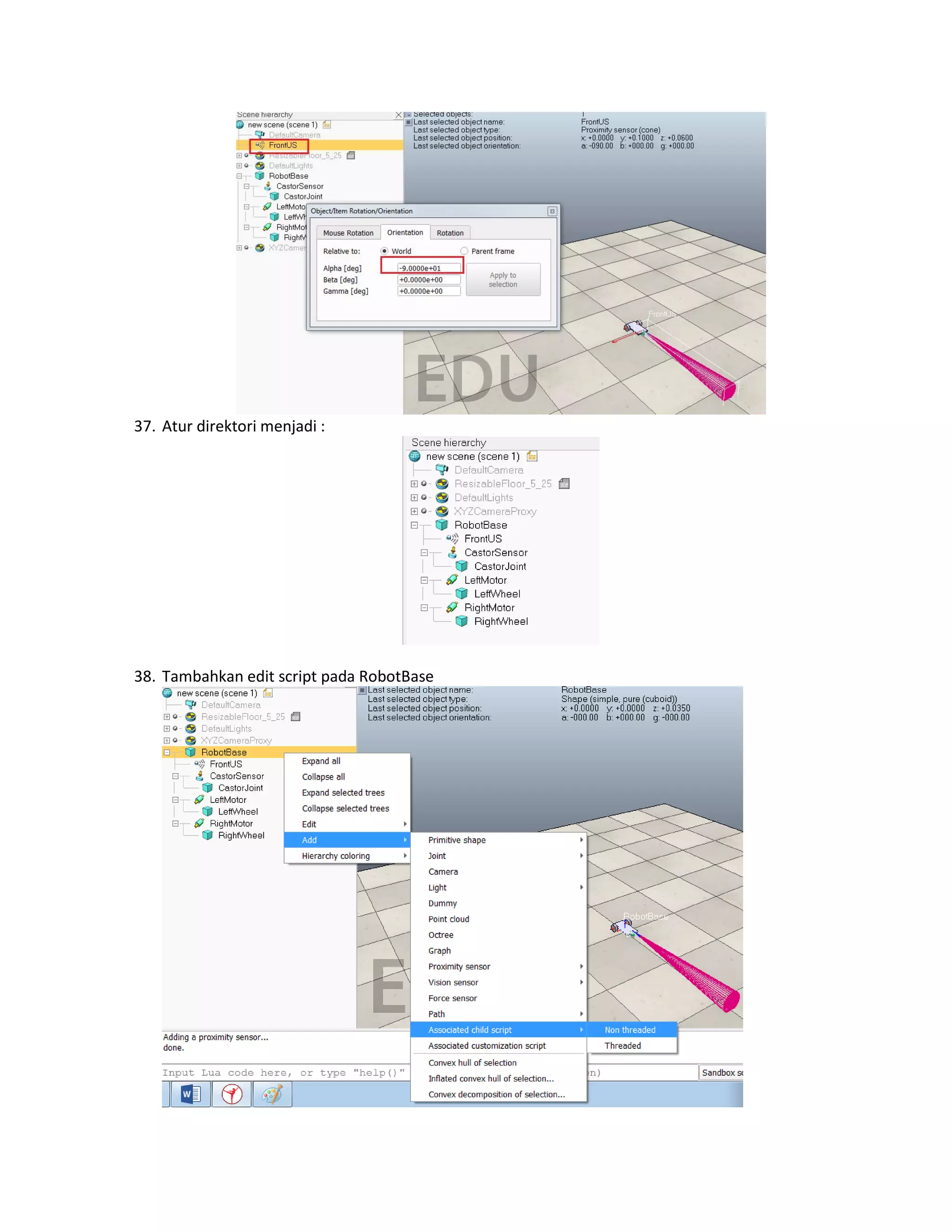 Building A Simple Robot in VREP | PDF