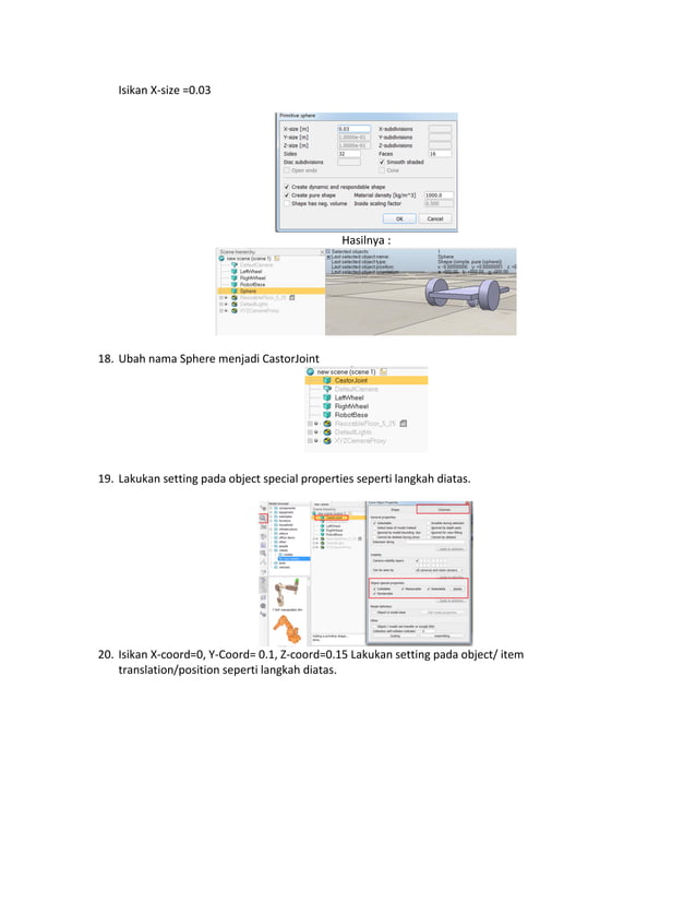 Building A Simple Robot in VREP | PDF