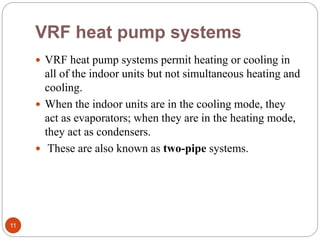 VARIABLE REFRIGERANT FLOW(VRF) ppt | PPTX