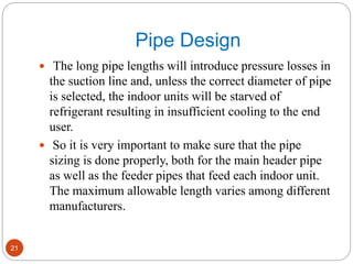 VARIABLE REFRIGERANT FLOW(VRF) ppt | PPTX