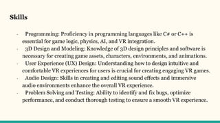 VR game development | PPTX