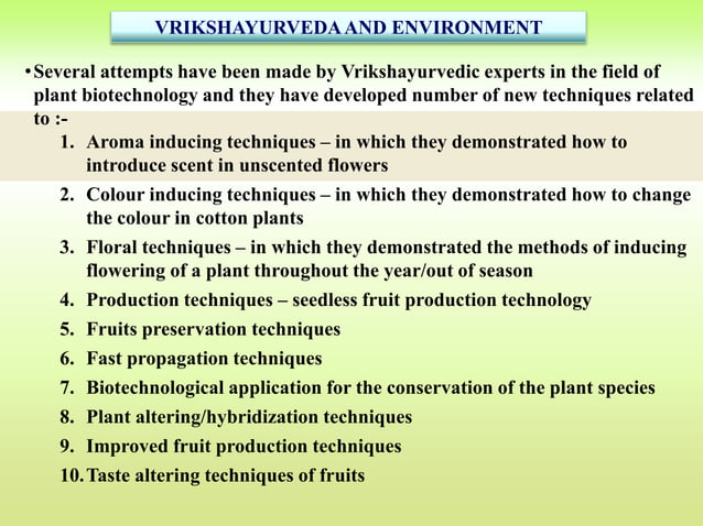 Vrikshayurveda | PPTX