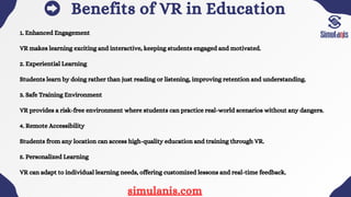 VR in Education | Virtual Reality in Education | Simulanis | PDF