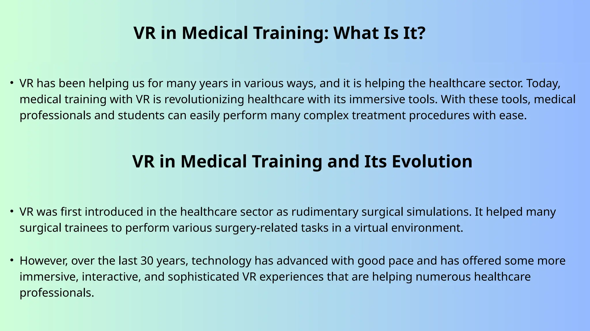 VR in Medical Training: Benefits and Future Healthcare Applications ...