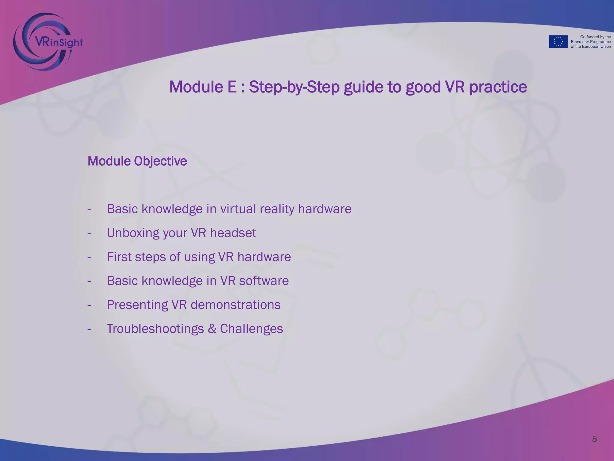 VRinSight IO3 Training Programme_Module E_Step by Step guide.pdf