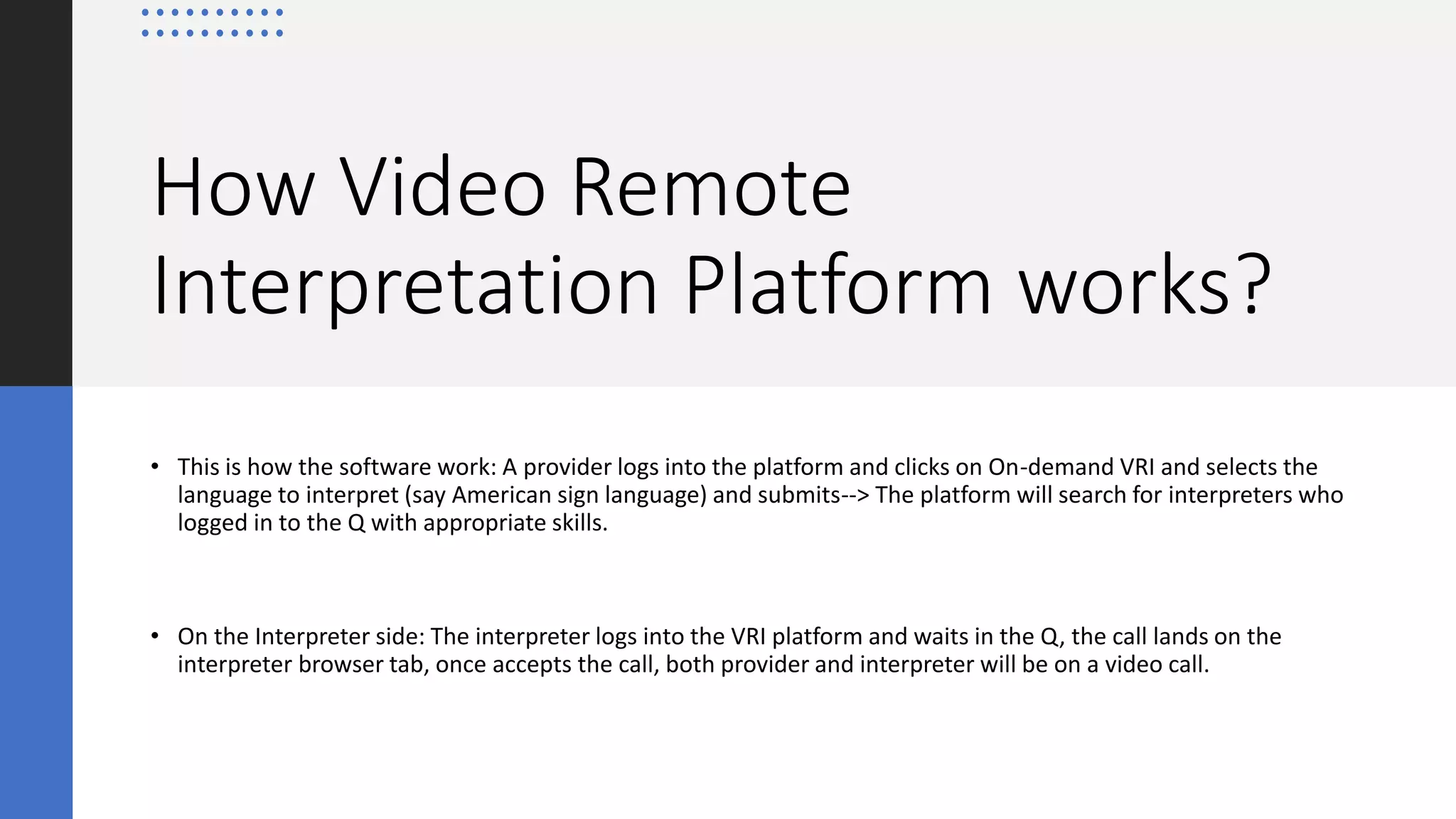 Video Remote Interpreting | PDF