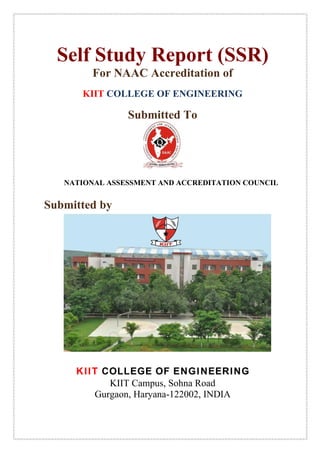Self Study Report for #NAAC Accreditation of #KIIT College of Engineering | PDF