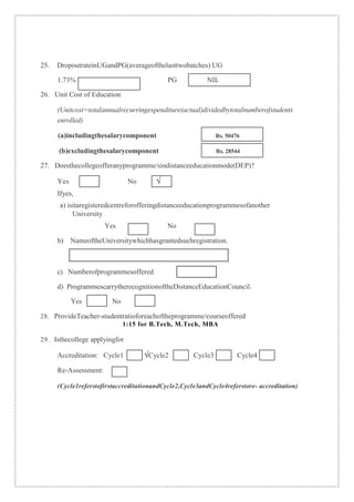 Self Study Report for #NAAC Accreditation of #KIIT College of ...