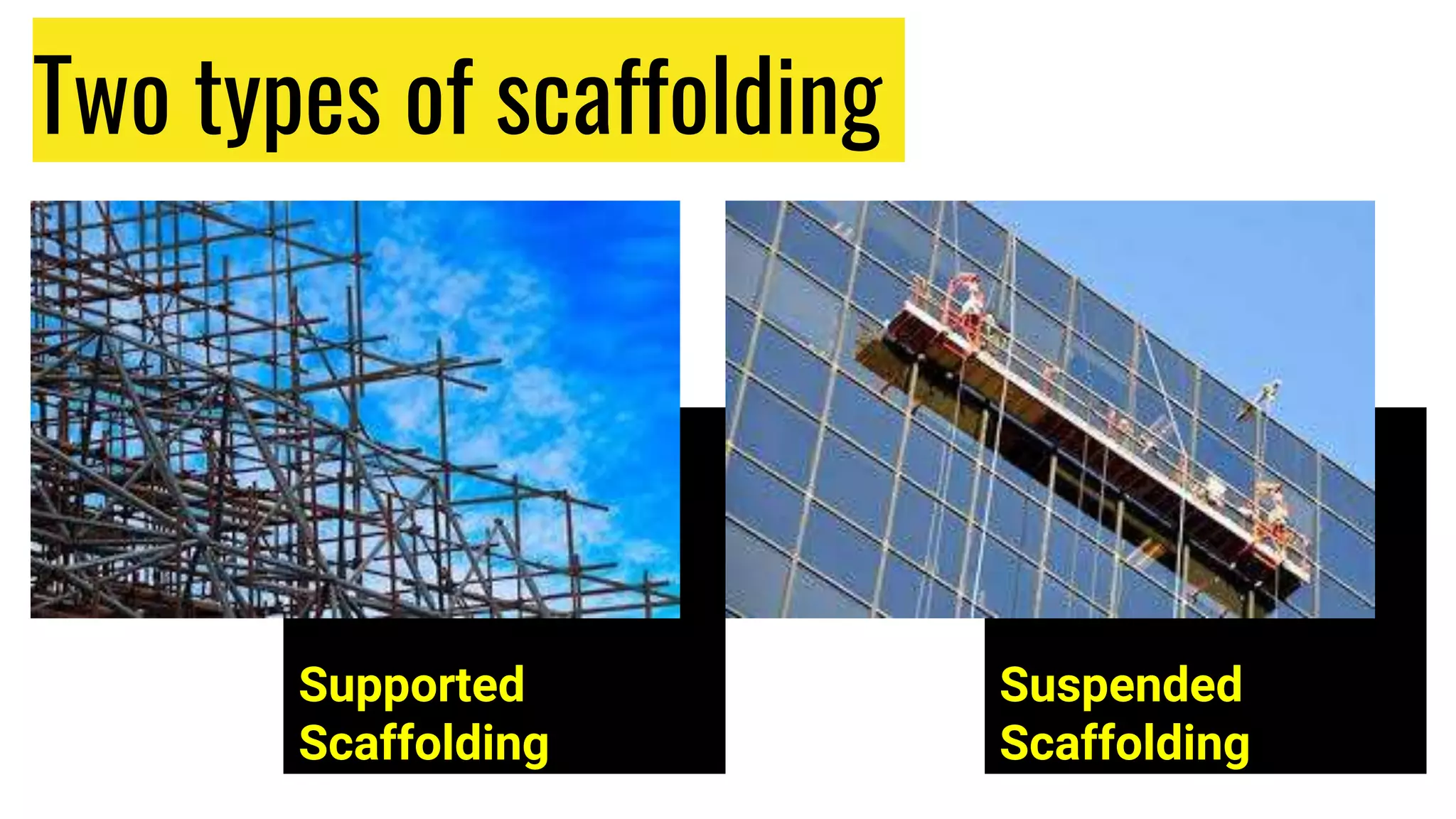 Construction Technology II (Seminar) - Scaffolding | PPTX