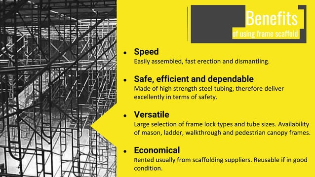 Construction Technology II (Seminar) - Scaffolding | PPTX
