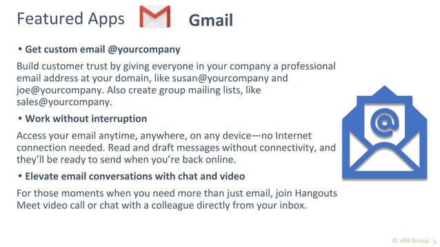 VRK Infotech- Google G Suite Presentation PPT | PDF | Web Conferencing | Computer Software and ...