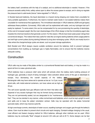 Vrla battery | PDF