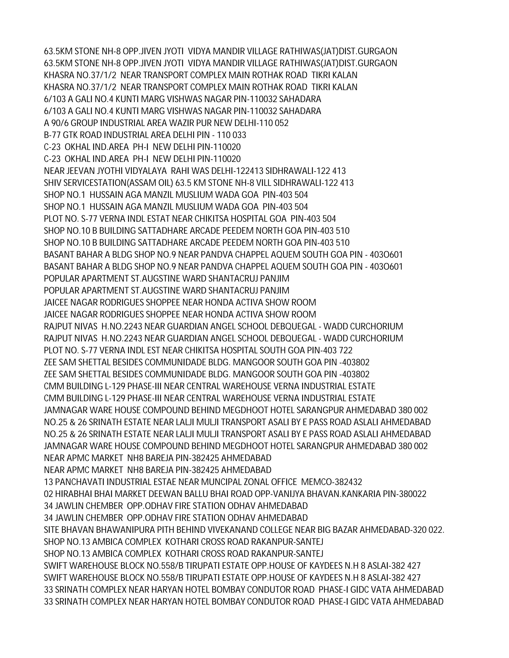 Vrl branch list | PDF